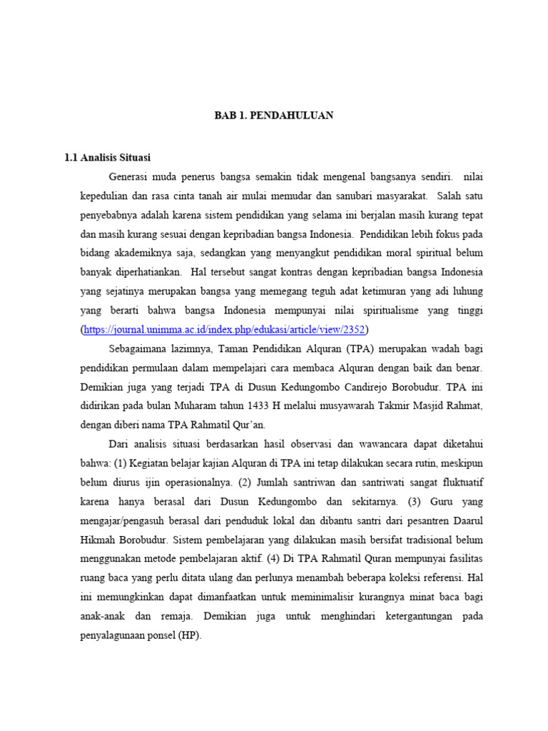 Template Laporan Kemajuan PPMT | PDF