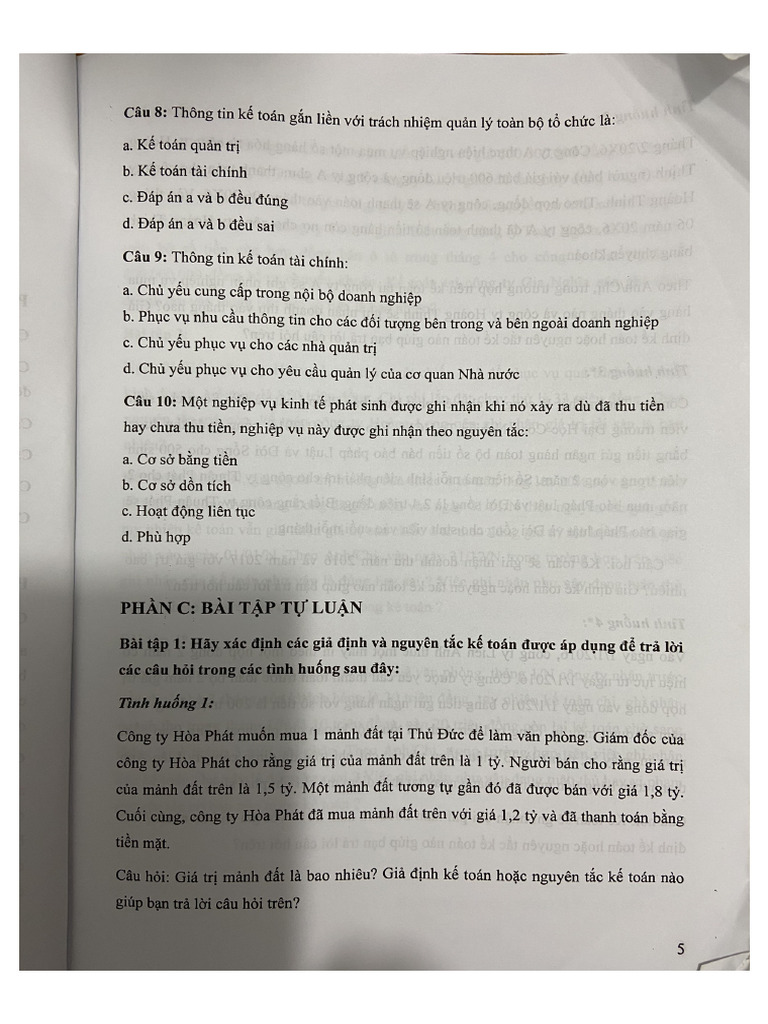 Bai Tap Chuong 1 - 2 | PDF