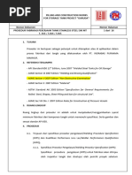 Prosedur Pekerjaan Cleaning Tank 41-T-206 | PDF