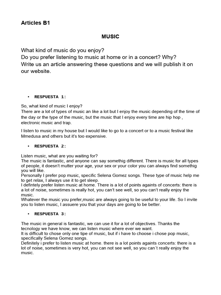 Modelos Writing Article B1 | PDF | Foods