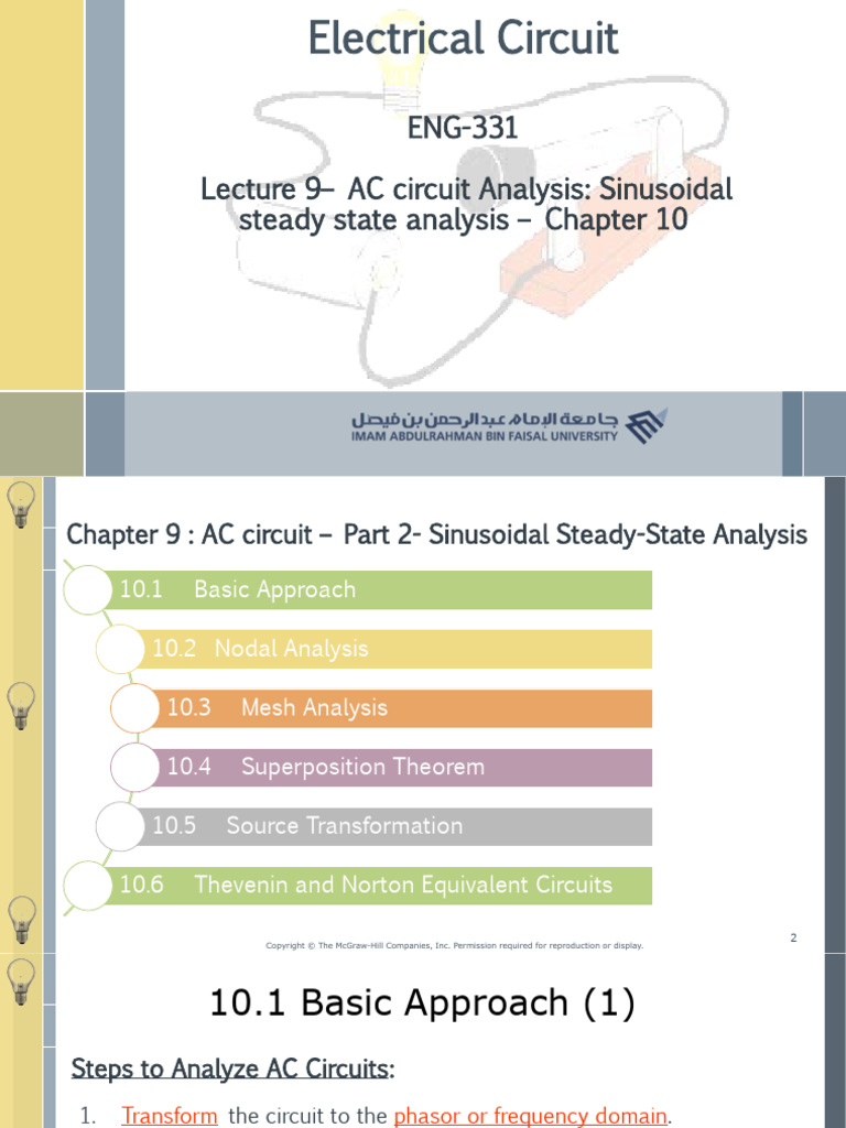 ENG331 - Lecture 9 - AC Circuit Anlalysis Sinusoidal Steady State ... ENG331 - Lecture 9 - AC Circuit Anlalysis Sinusoidal Steady State ...