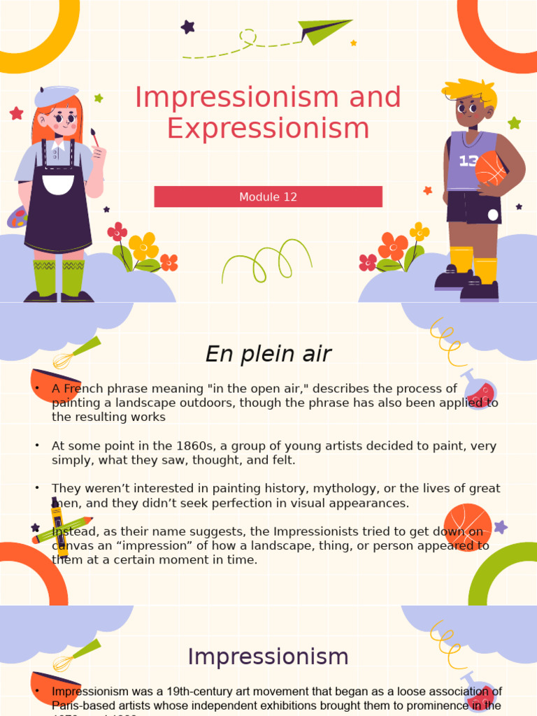 Module 13 Impressionism & Expressionism | PDF | Claude Monet | Impressionism
