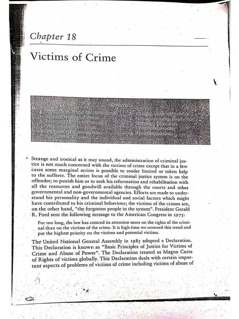 Victims of Crime | PDF