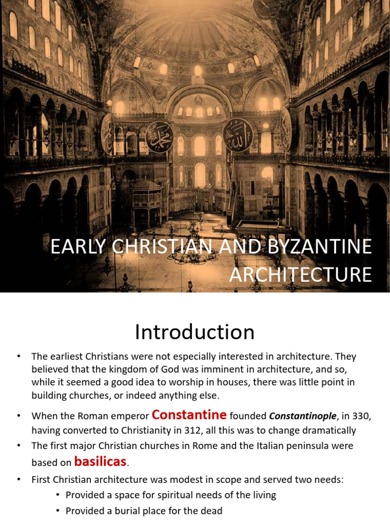 Class 6 Early Christian and Byzantine Architecture | Download Free PDF | Byzantine Empire | Dome