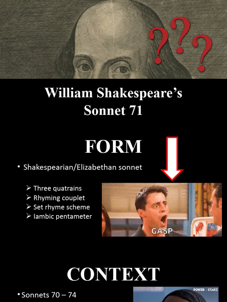Shakespeare - Sonnet 71 | PDF | Sonnets | Stanzaic Form