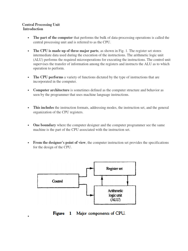 Central Processing Unit | Download Free PDF | Central Processing Unit | Pointer (Computer ...