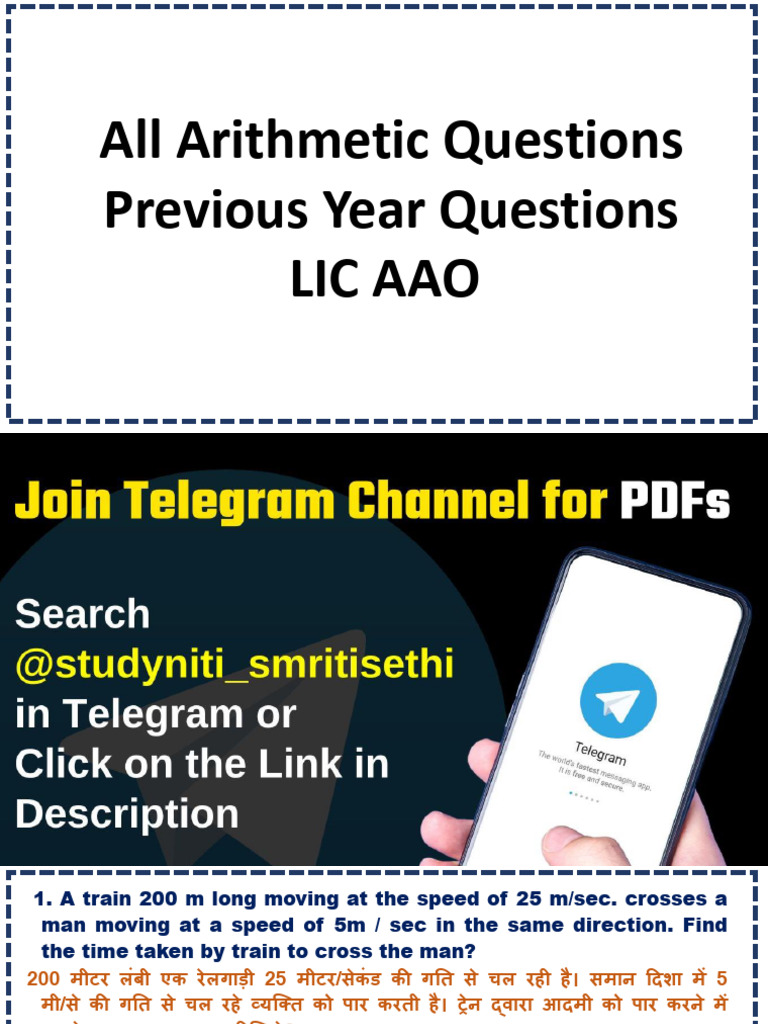 PYQs Arithmetic LIC AAO by Studyniti | PDF