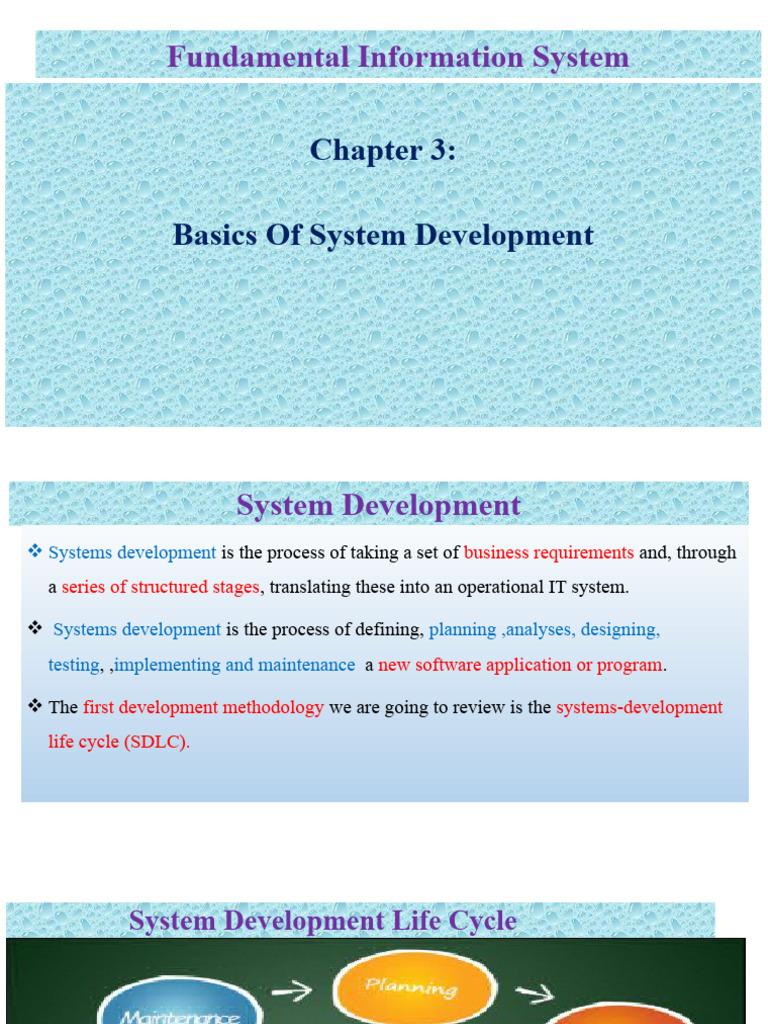 FIS Chapter Theree | PDF | Feasibility Study | Software Development Process