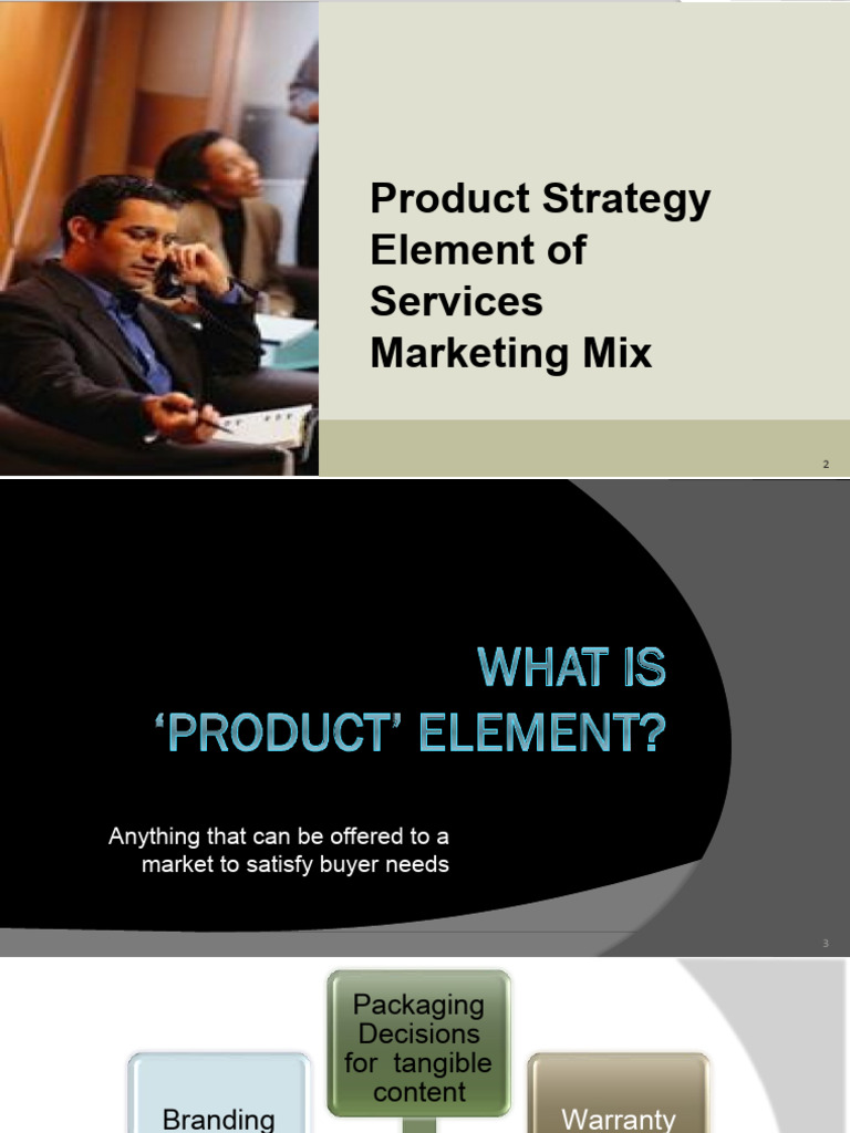 Product and Service Marketing Elements | PDF | Product (Business ...