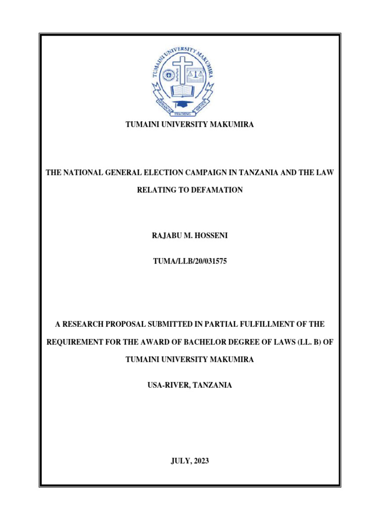 Rajabu, Draft Correction 1&4 | PDF | Defamation | Freedom Of Speech