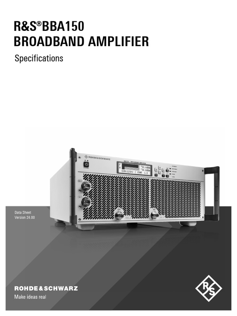 Bba 150 | PDF | Sampling (Signal Processing) | Amplifier
