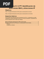 9.1.3 Packet Tracer - Identify MAC and IP Addresses | PDF | Enrutador (Computación) | Dirección IP