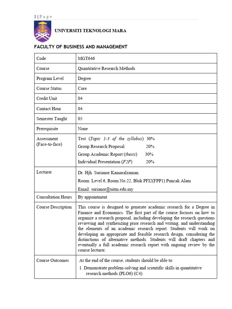 Lesson Plan MGT646 F2F | Download Free PDF | Methodology | Science
