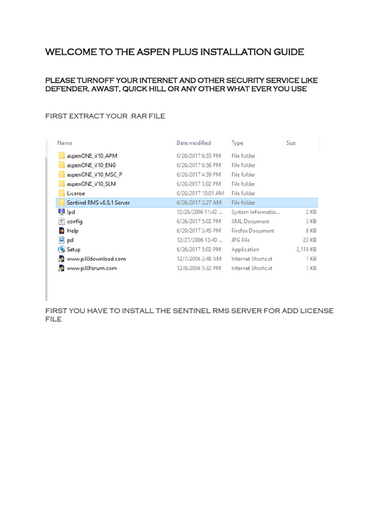 Aspen Plus Installation Guide | PDF | Installation (Computer Programs) | Microsoft Windows