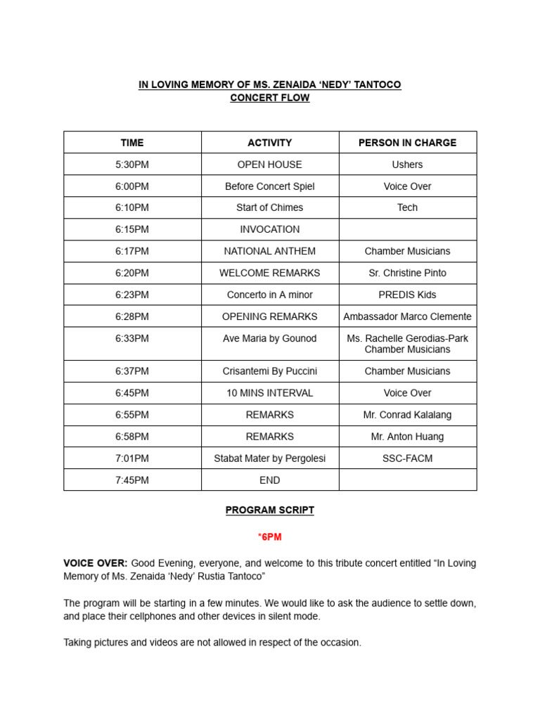 May 15, 2024 (Concert Script) | Download Free PDF | Classical Music ...