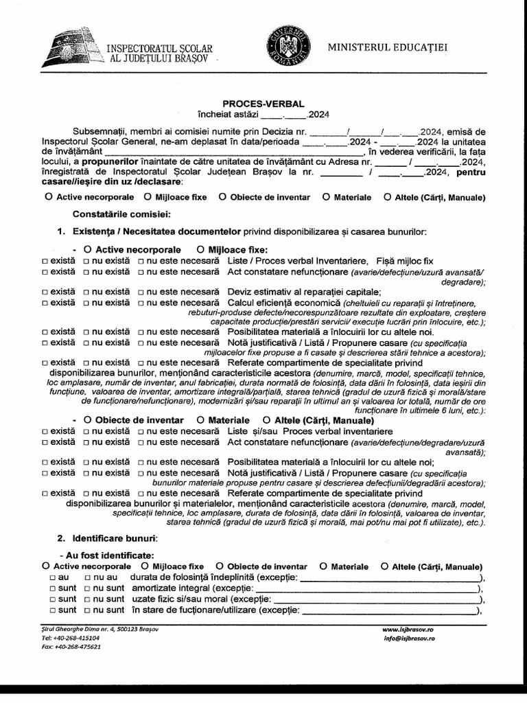 3 Proces Verbal Verificare - Model | PDF
