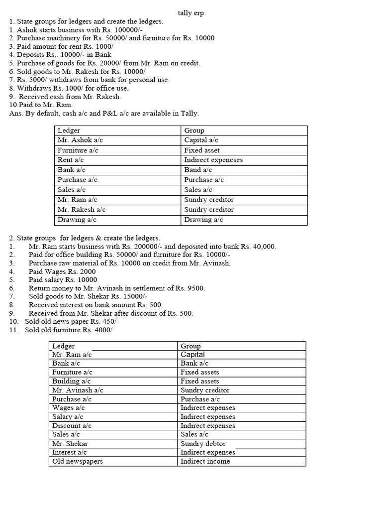 Tally Practical | PDF | Banks | Investing