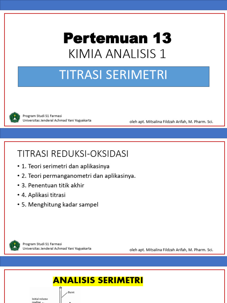 Materi Metode Serimetri | PDF