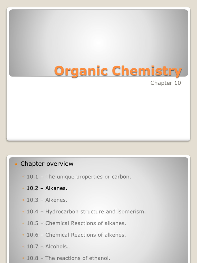 Igcse Chemistry 10 2 Pdf Alkane Chemical Bond