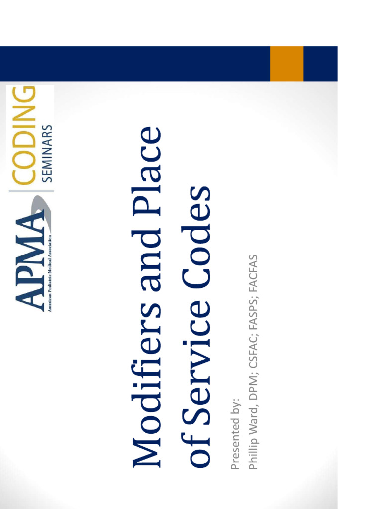 Modifiers and Place of Service | PDF