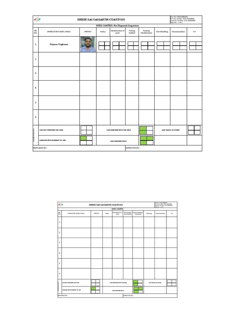 04 Skill Matrix Pdf
