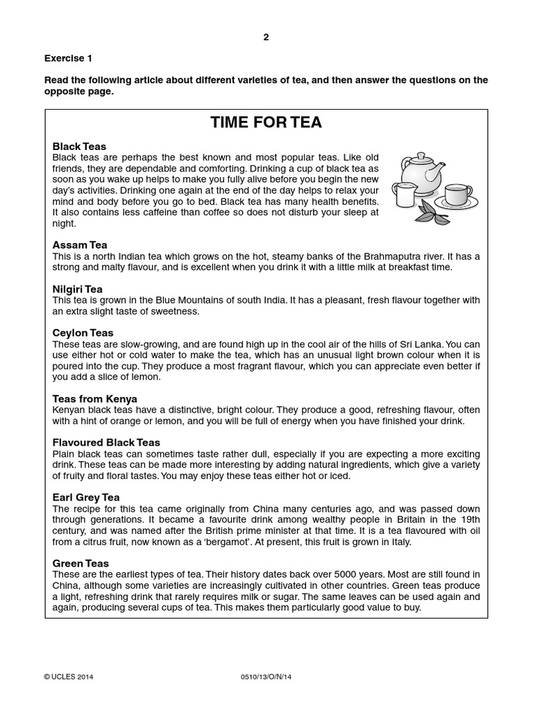 Time For Tea: Black Teas | PDF | Tea | Drink
