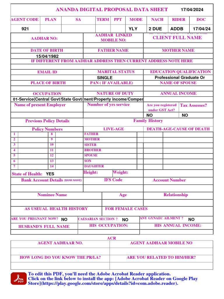 New Ananda Digital Proposal Data Sheet | Download Free PDF | Software
