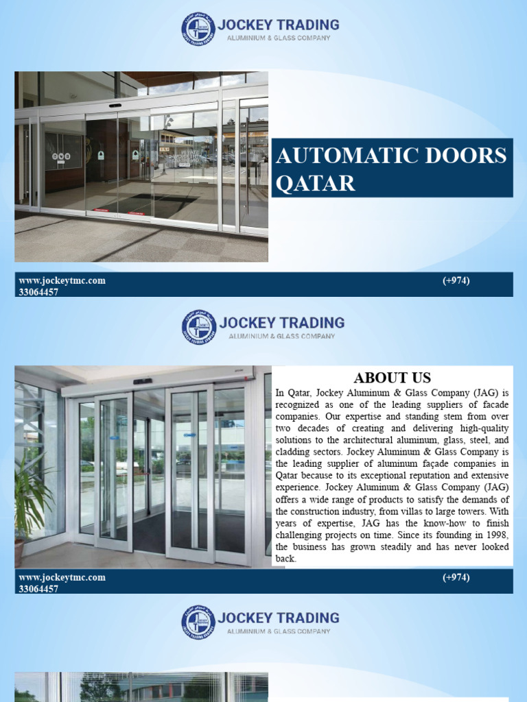 Automatic Doors Qatar | PDF | Door | Architectural Elements