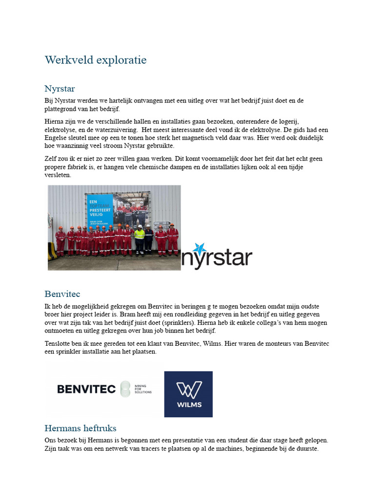 Werkveld Exploratie | PDF