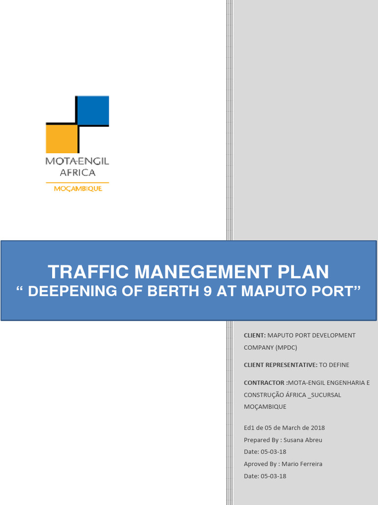 Traffic Plan Rev 01 | PDF | Traffic | Speed Limit