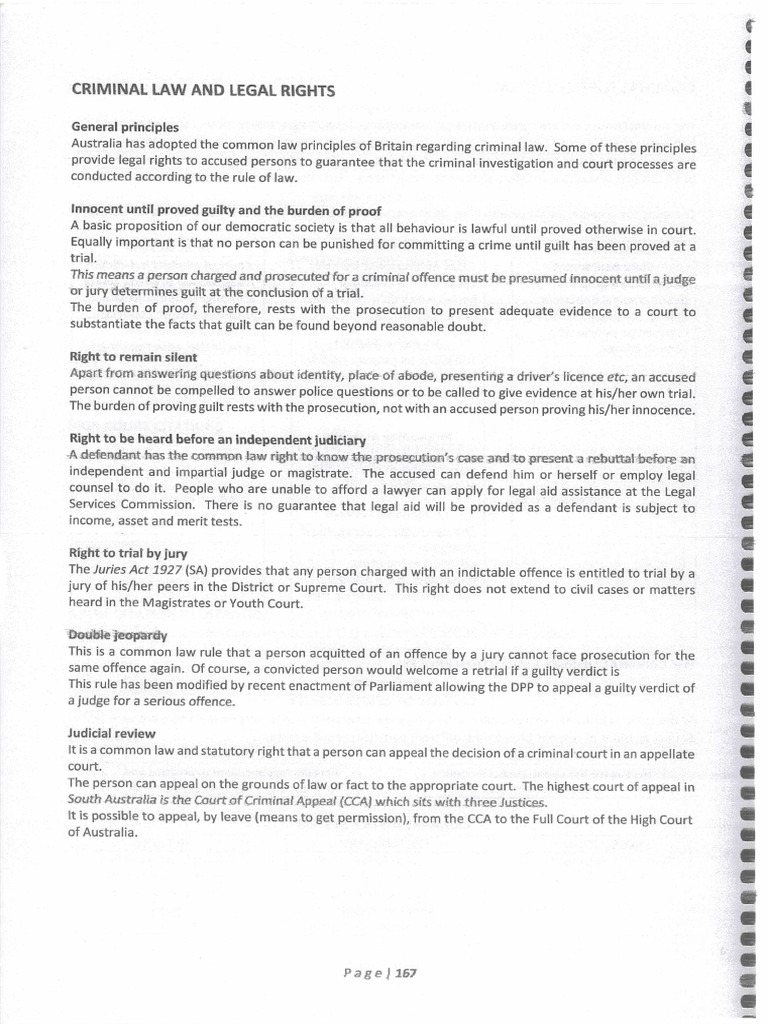 Criminal Law Information and Activities | PDF