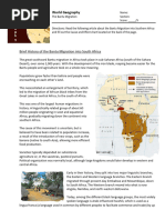 S1 History Term Ii Bantu 2020 | PDF | East Africa | Africa