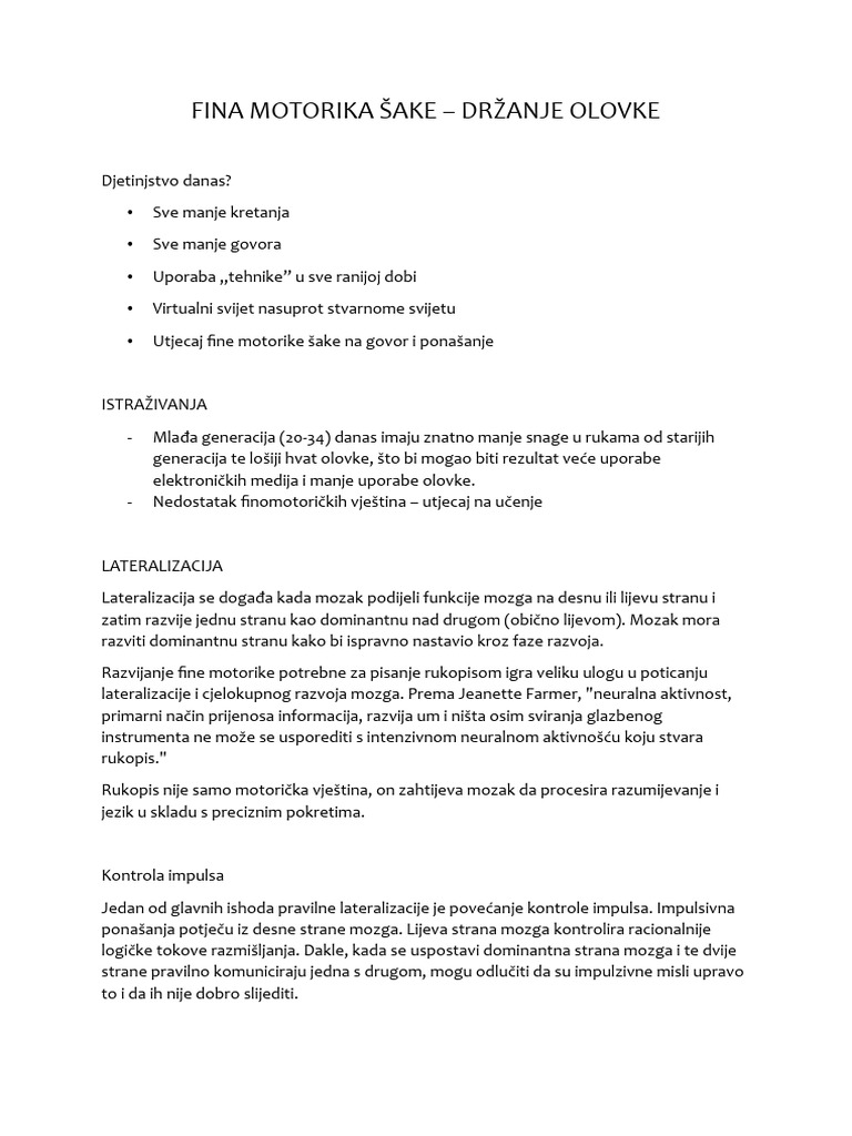 Metodika Hrvatskog 2 Skripta | PDF