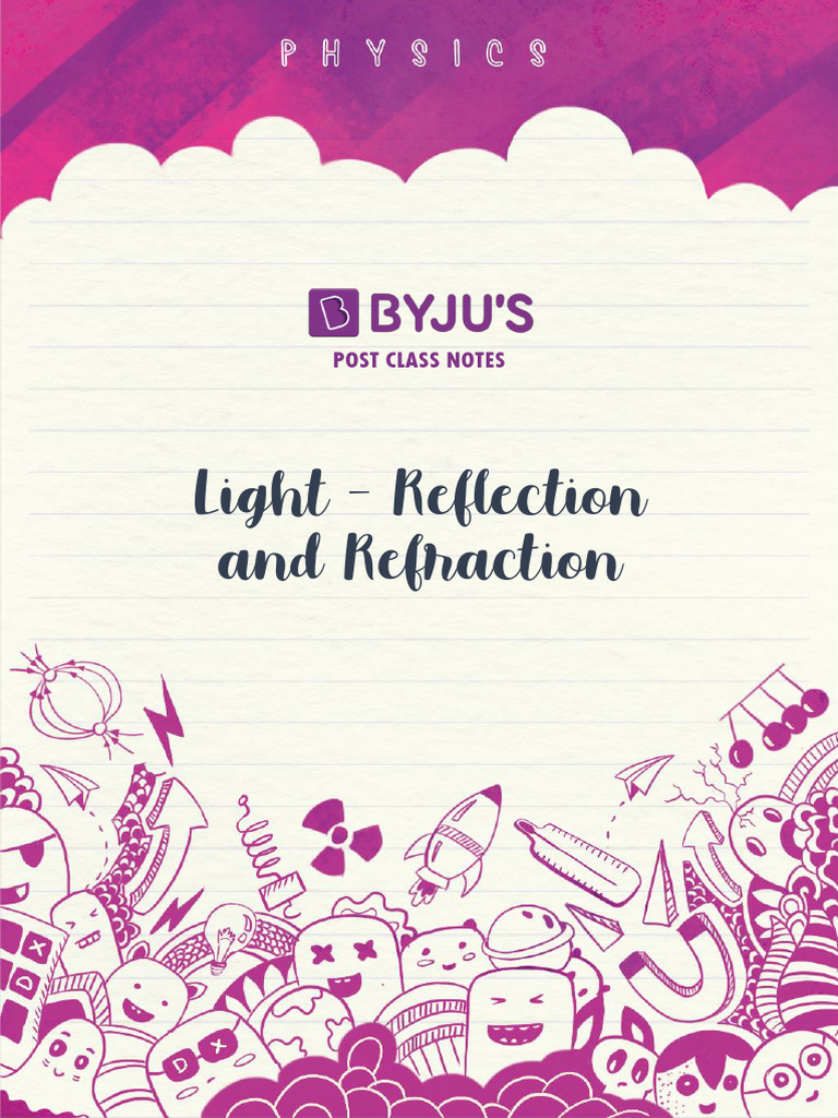 Light Reflection and Refraction Notes | PDF | Mirror | Optics