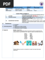 Blue Black White Filipino Pyramid Sentence Reading Fluency Poster | PDF