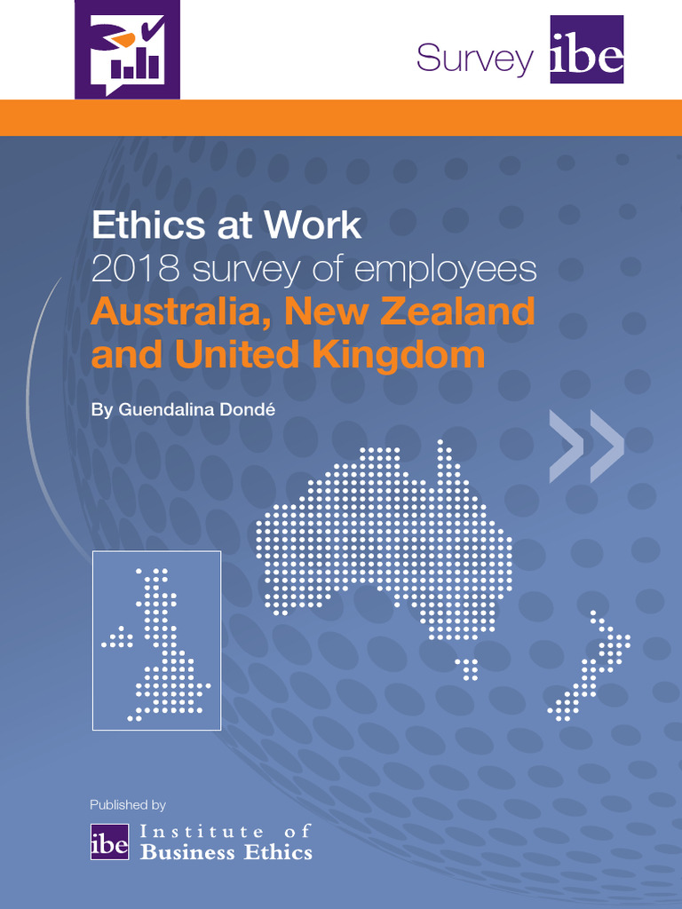 Ethics at Work 2018 Survey of Employees: Australia, New Zealand and ...