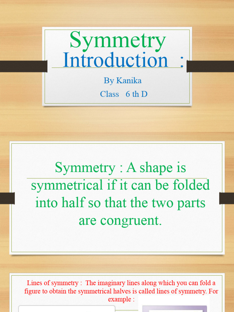 Understanding Symmetry for Kids | PDF | Teaching Methods & Materials