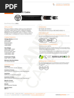 Dekoron Cable Product Specification Sheet | PDF | Wire | Electric Power