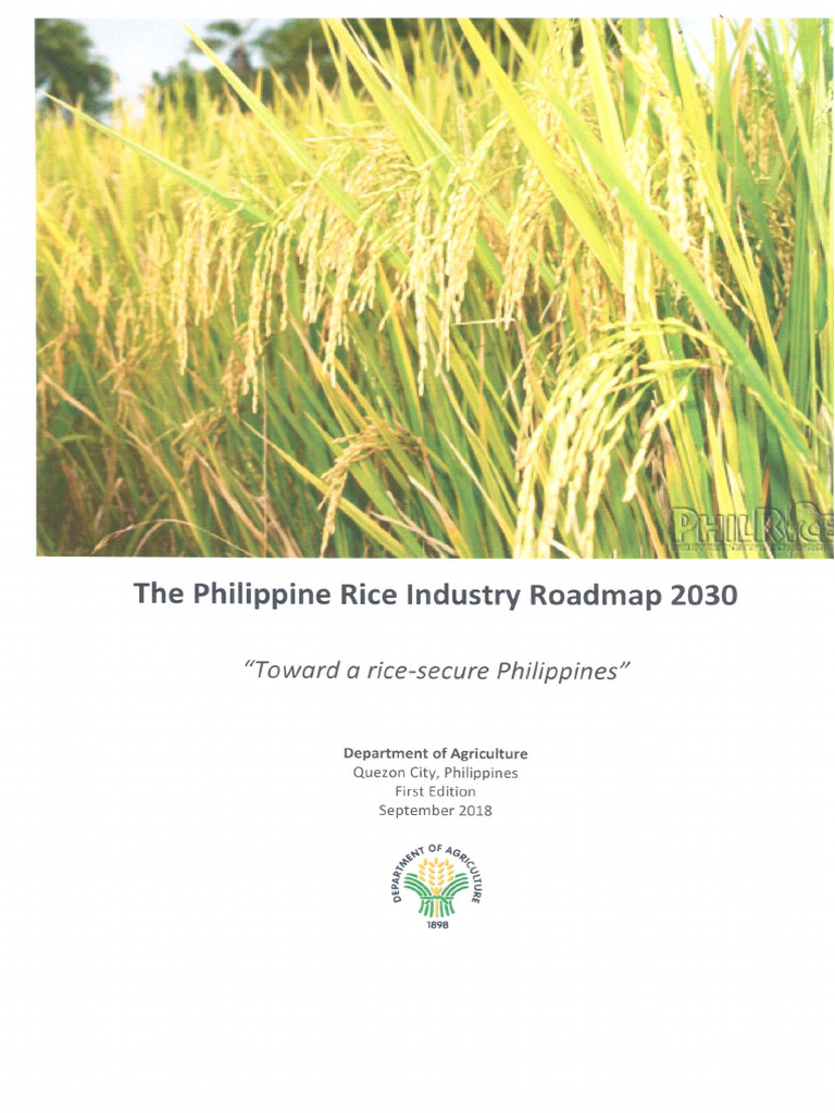 DA - 2018 - The Philippine Rice Industry Roadmap 2030 | PDF