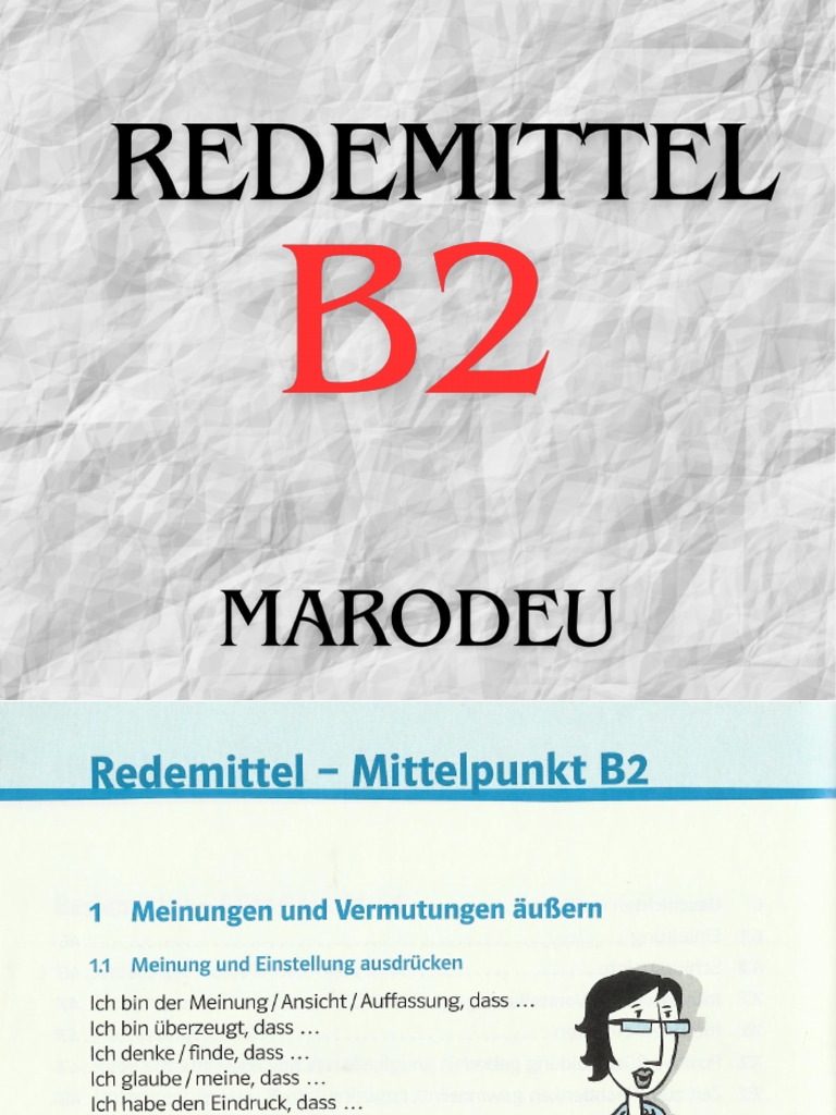 Redemittel B2 | PDF