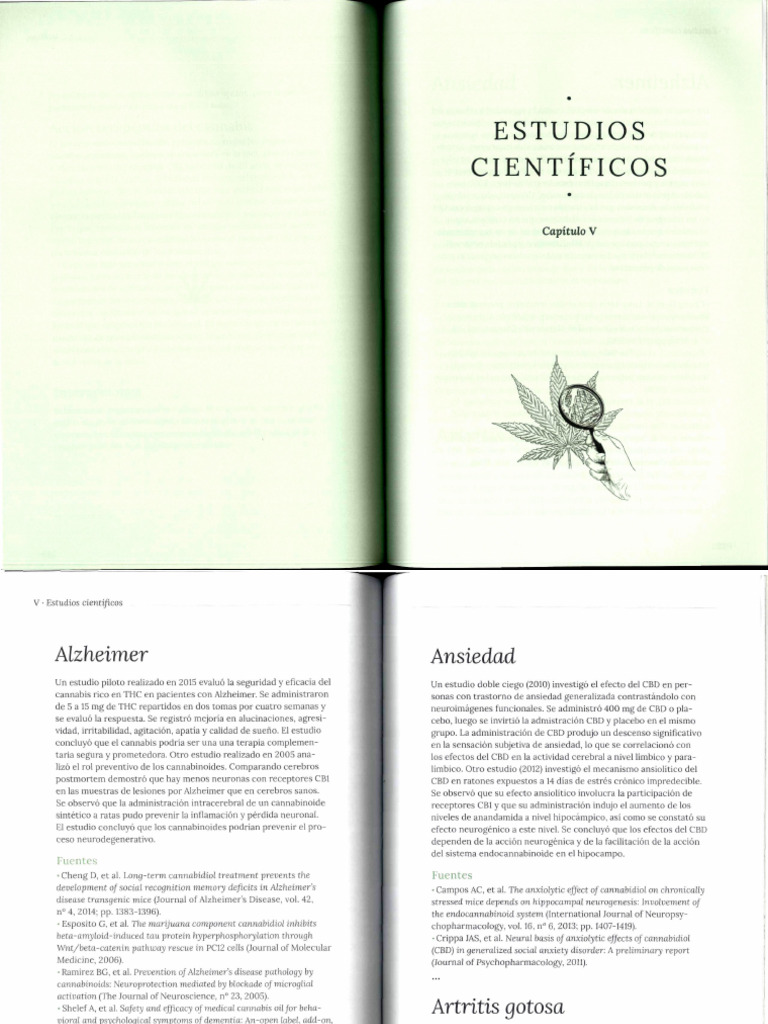 Estudios Científicos Cannabis Medicinal La Guia Completa | PDF