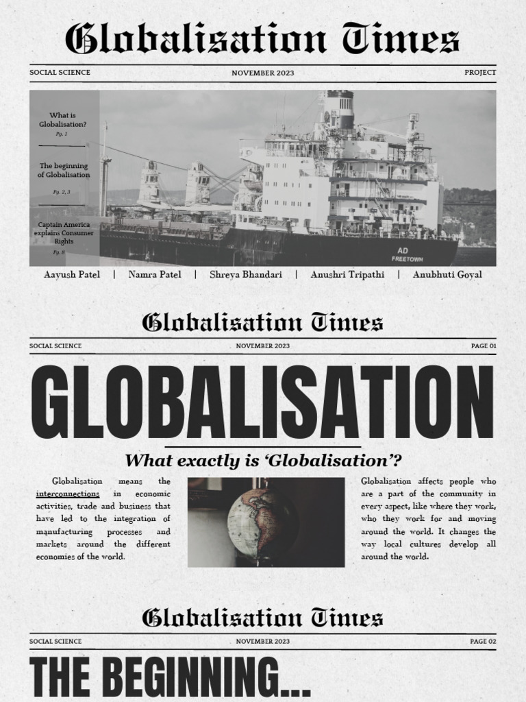 Globalisation - A Project For Class X Economics | PDF | World Trade ...