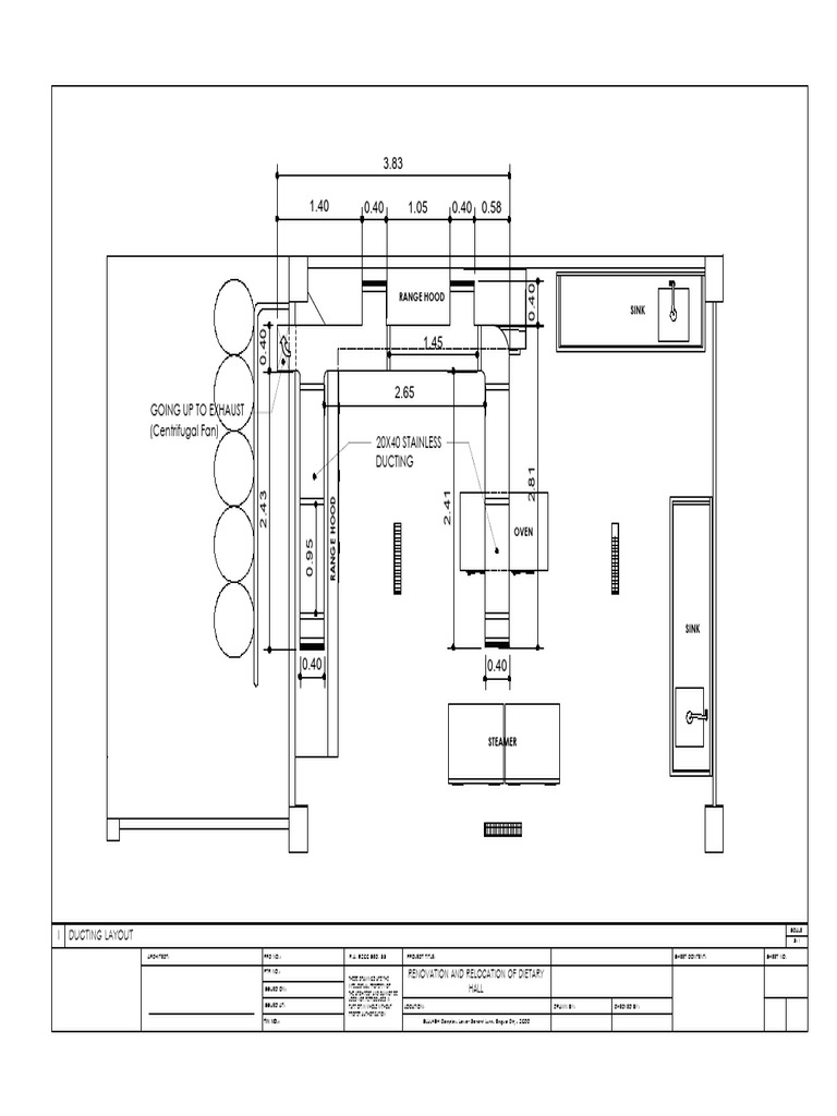 DUCTING LAYOUT (1) | PDF | Kitchen | Filtration