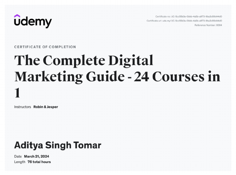 Digital Certificate | PDF