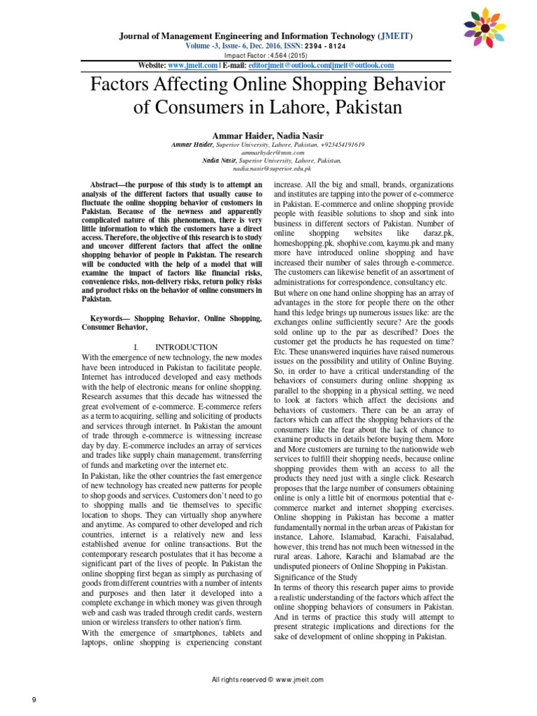 Factors_Affecting_Online_Shopping | PDF | Online Shopping | E Commerce Factors_Affecting_Online_Shopping | PDF | Online Shopping | E Commerce