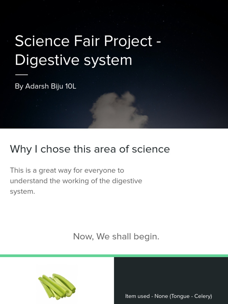 Science Fair Pdf Gastrointestinal Tract Digestion