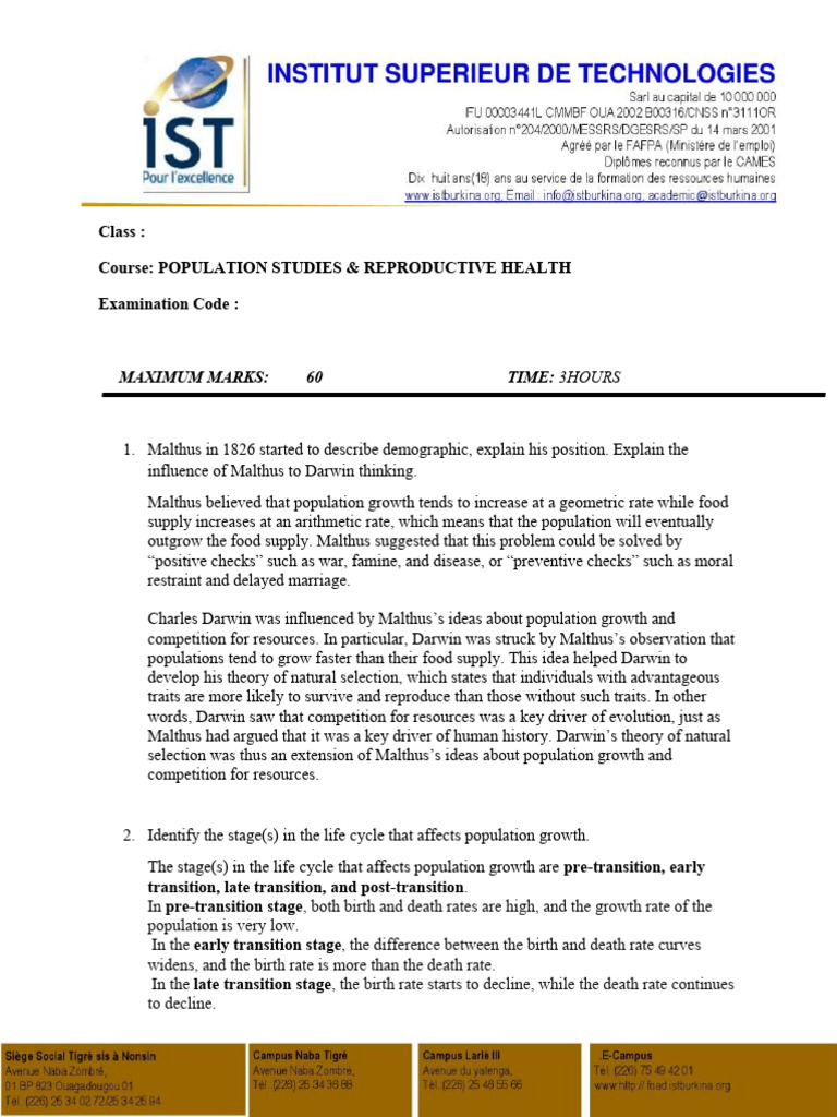 Population Studies | PDF | Non Communicable Disease | Needs Assessment