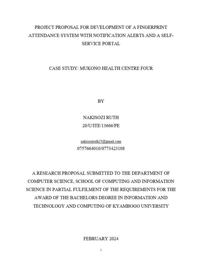 Ruth Finger Print Attendance Memo | PDF | Usability | Biometrics