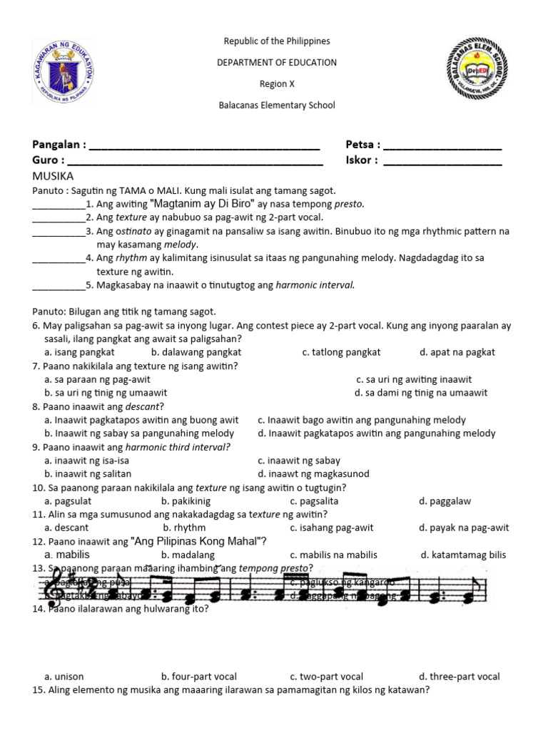 PT - Mapeh 4 - Q4 V2 | PDF PT - Mapeh 4 - Q4 V2 | PDF