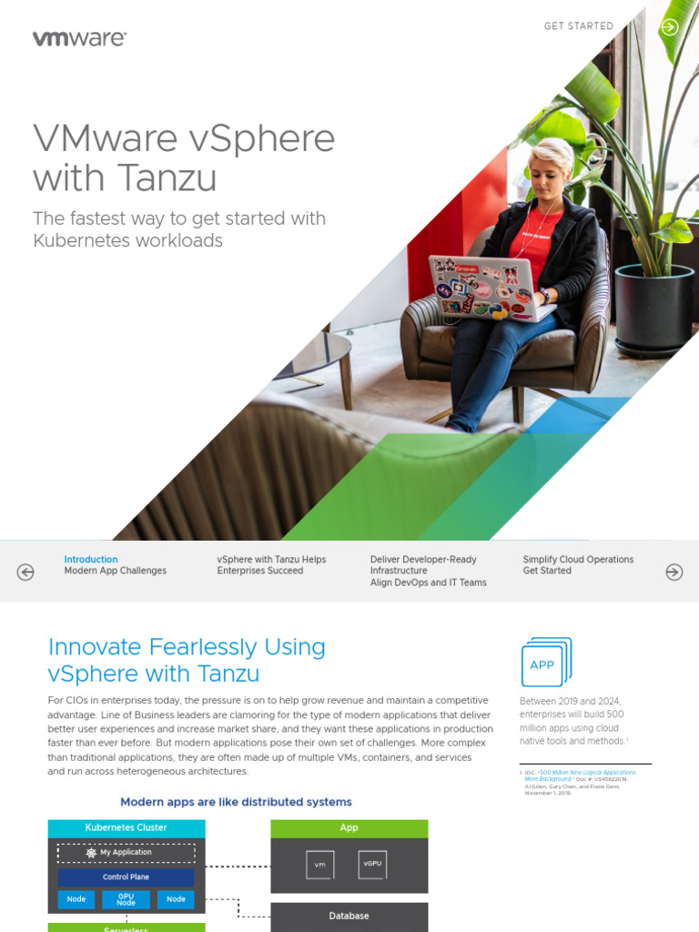 648341_VMware-vSphere-with-Tanzu | PDF | Cloud Computing | Computer Cluster
